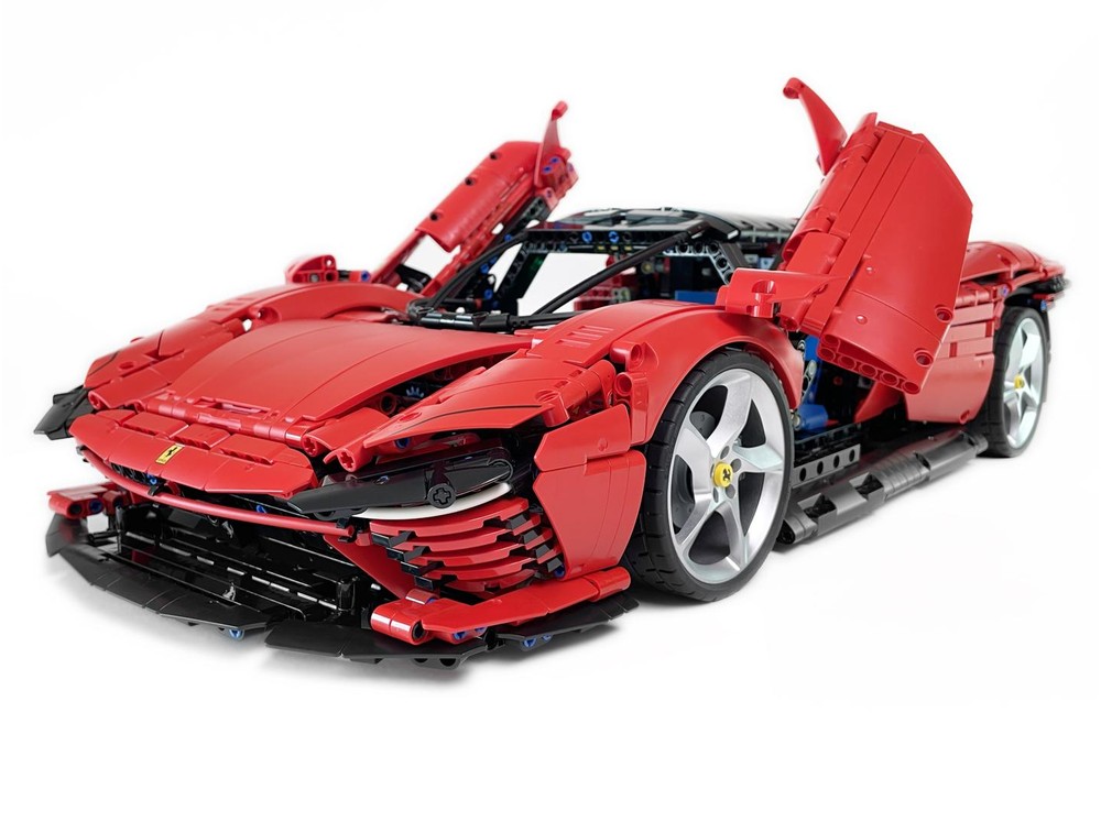 Lego Moc 42143 페라리 Daytona Sp3 Rc Mod For Powered Up Motors By Otrans