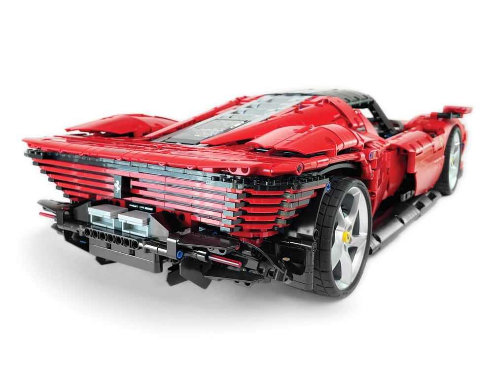 Lego Moc 42143 페라리 Daytona Sp3 Rc Mod For Powered Up Motors By Otrans