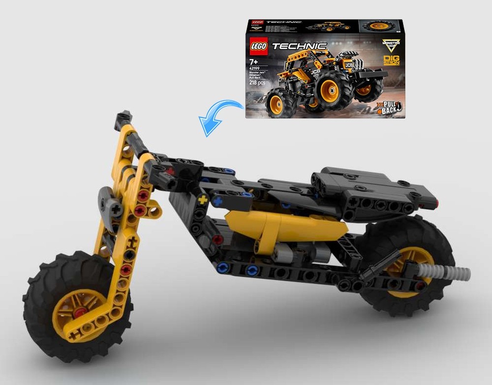LEGO MOC Motorbike 42199 Alternative by ErikGS | Rebrickable - Build ...