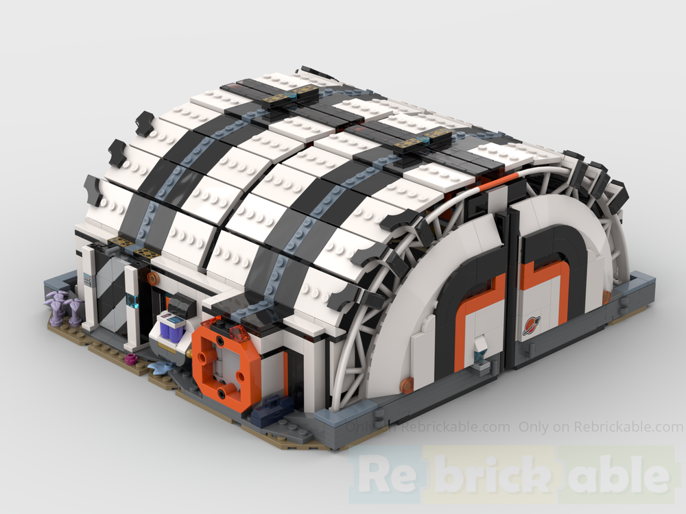 LEGO MOC City Space Hangar by LeFisch | Rebrickable - Build with LEGO