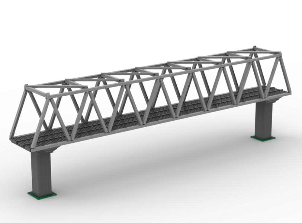 LEGO MOC Truss bridge for train by GTerBricks | Rebrickable - Build ...