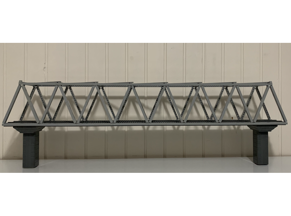 LEGO MOC Truss bridge for train by GTerBricks | Rebrickable - Build ...