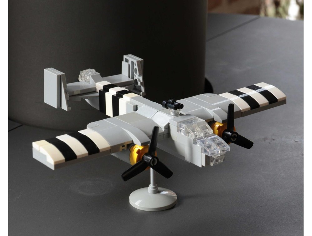 LEGO MOC B-25 Mitchell with D-Day paint scheme (1/110 scale) by Vincent ...