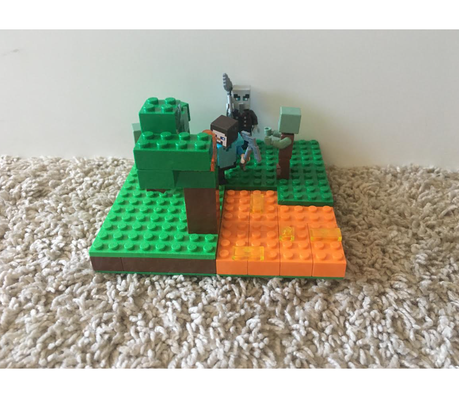 LEGO MOC Minecraft Plains Lava Pool by Siahman | Rebrickable - Build ...