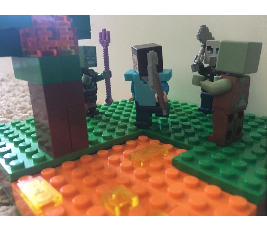 LEGO MOC Minecraft Plains Lava Pool by Siahman | Rebrickable - Build ...