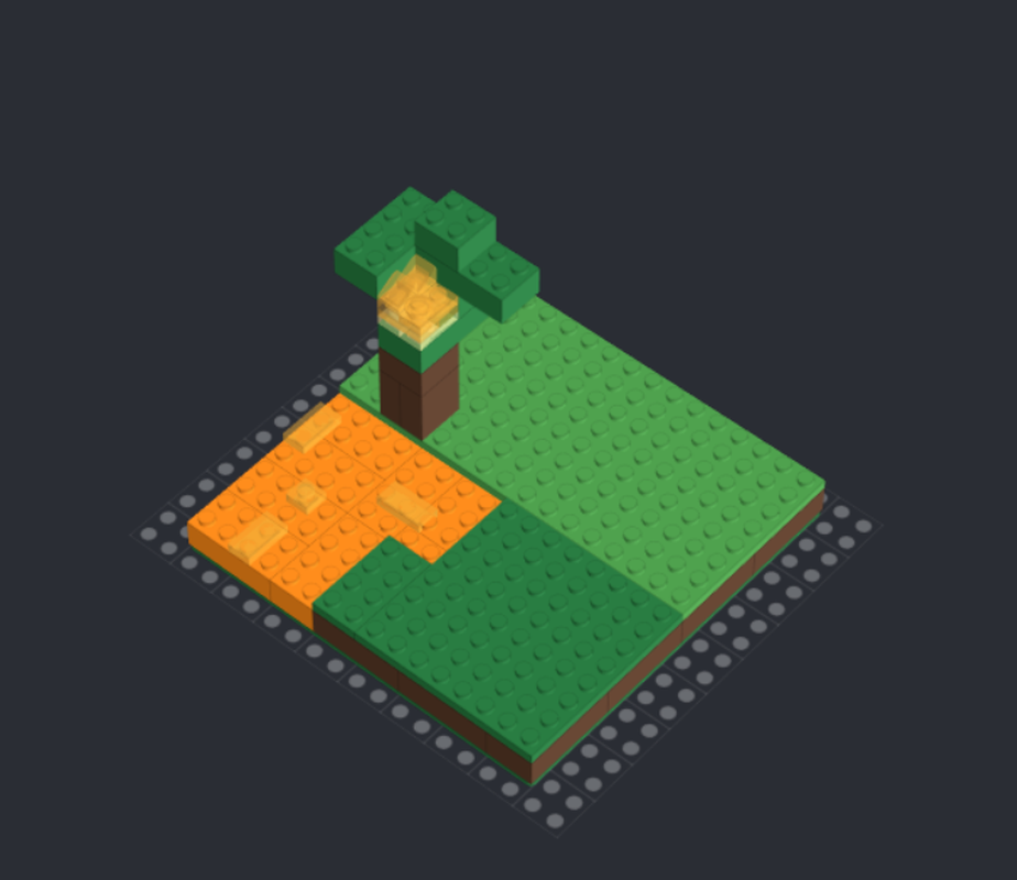 LEGO MOC Minecraft Plains Lava Pool by Siahman | Rebrickable - Build ...