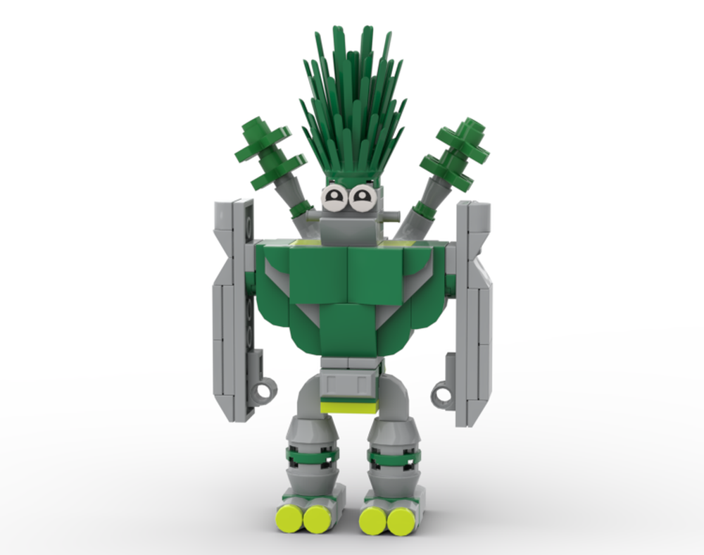LEGO MOC 11021- Green Robot by Vantablank27 | Rebrickable - Build with LEGO