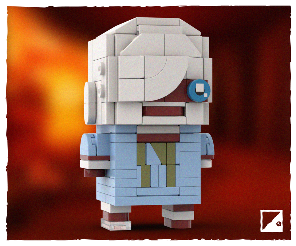 LEGO MOC Mouthwashing LEGO Brickheadz MOC ~ Captain Curly (Post-Crash ...