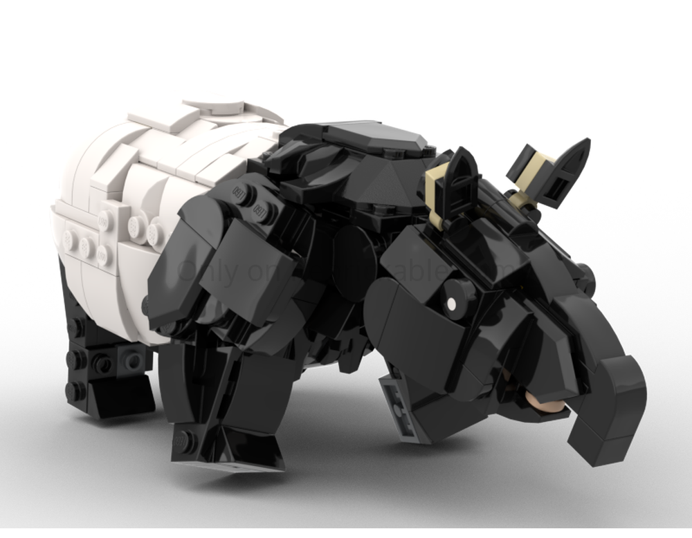 LEGO MOC 31165 Malayan Tapir by zengogobrick | Rebrickable - Build with ...