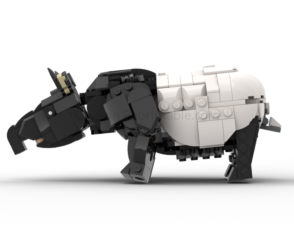 LEGO MOC-211278 31165 Malayan Tapir by zengogobrick | Rebrickable ...