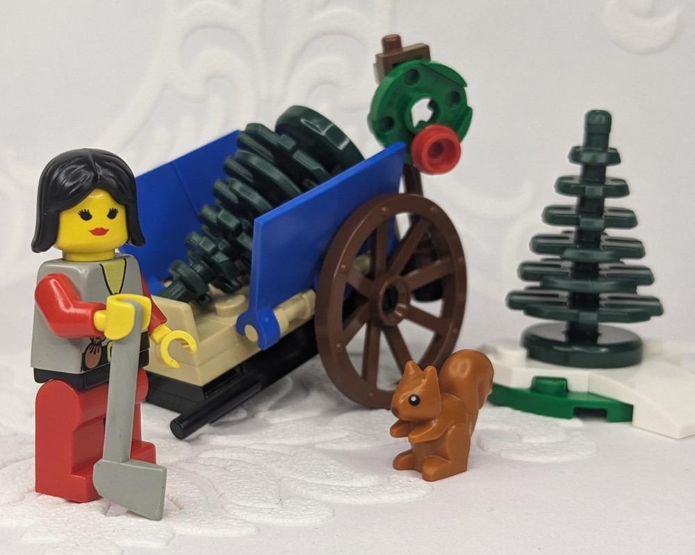 LEGO MOC Pine Tree Cart by CastleManiaX7 | Rebrickable - Build with LEGO