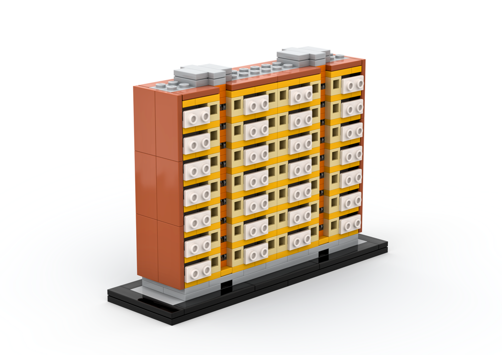 LEGO MOC-211309 Wide Panel Apartment Building by The Bobby Brix Channel ...
