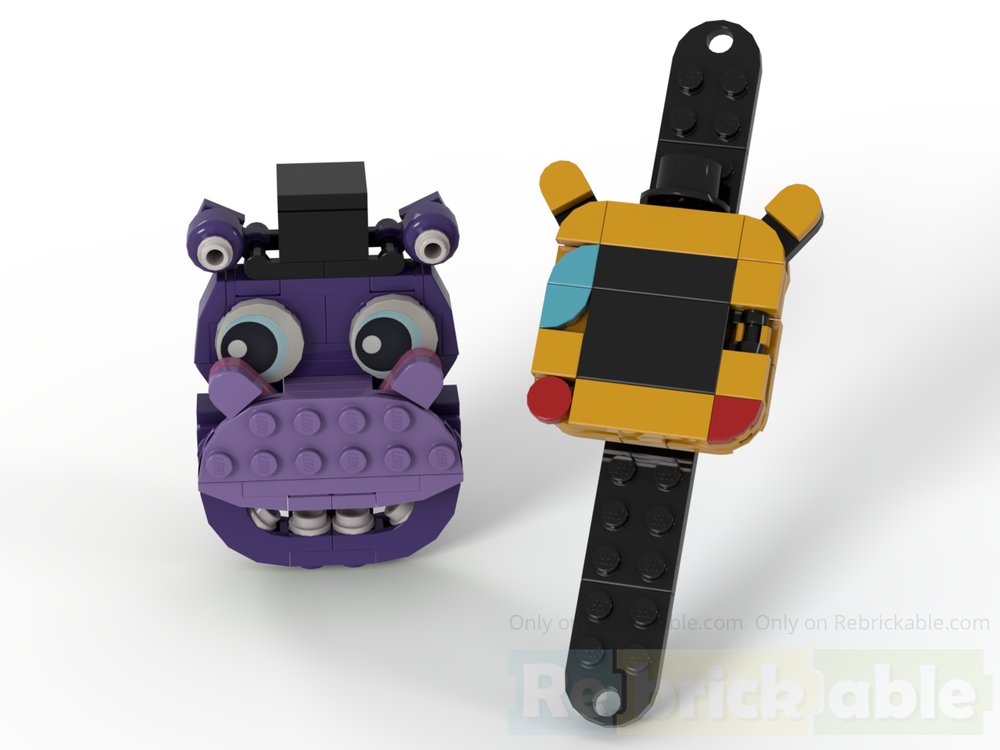 LEGO MOC Faz-Watch and Mr Hippo magnet by pineaplehead939 | Rebrickable ...