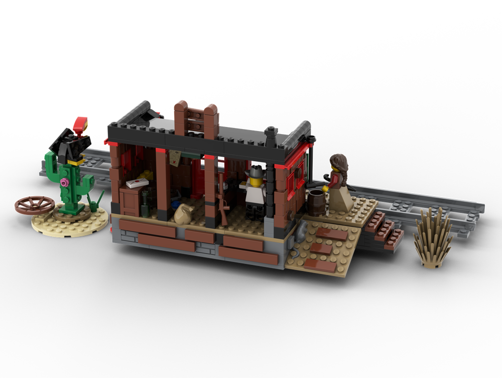 LEGO MOC Wild West Train Station | Cowboys | Legoredo | Lone Ranger ...