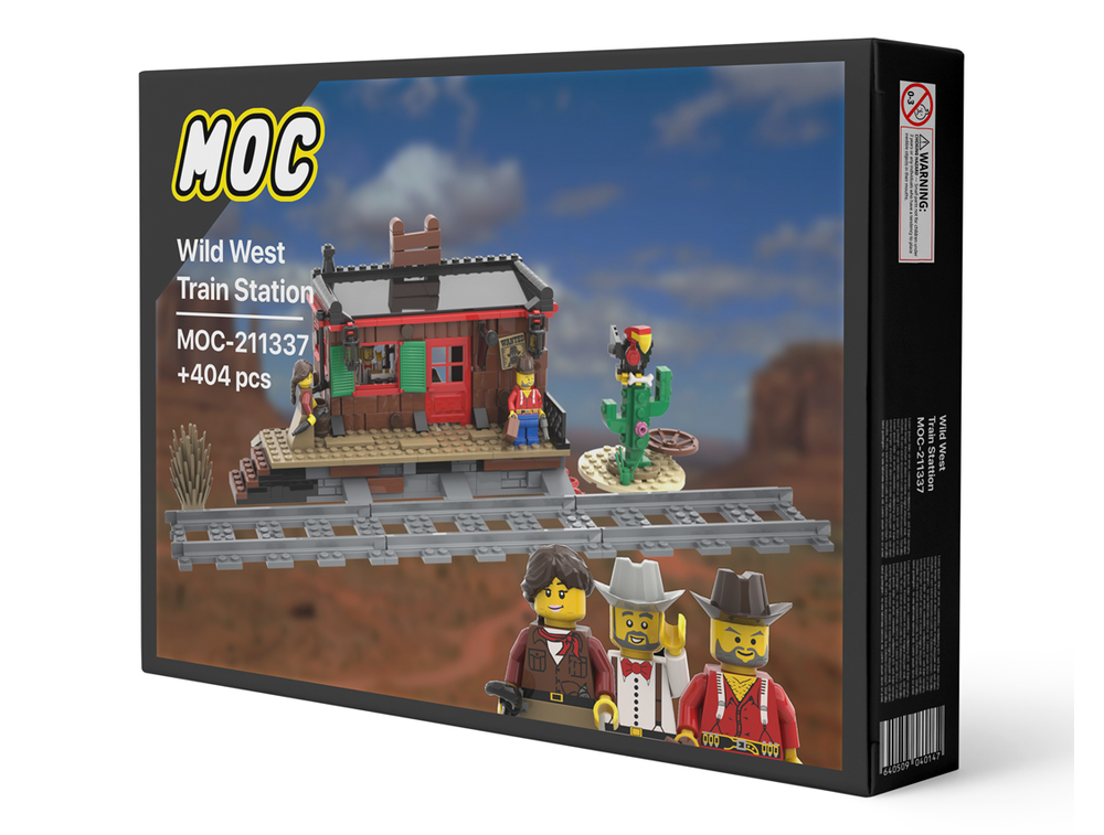 LEGO MOC Wild West Train Station | Cowboys | Legoredo | Lone Ranger ...