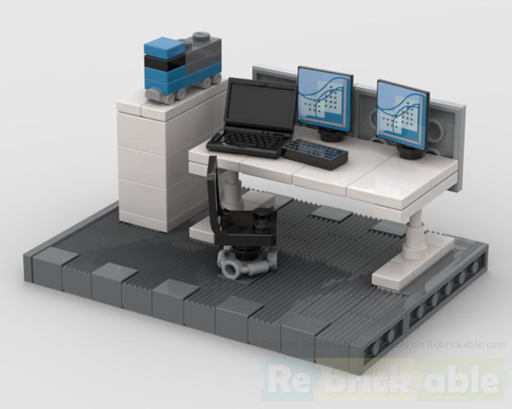 LEGO MOC Office Desk by Sebeus | Rebrickable - Build with LEGO