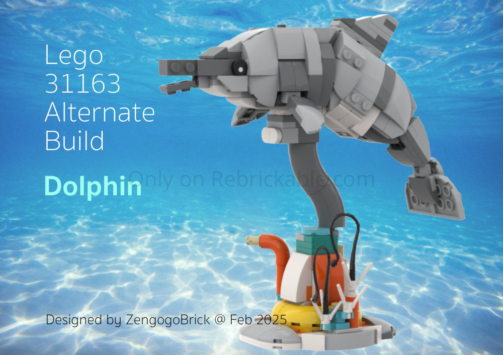 LEGO MOC-211368 31163 Dolphin by zengogobrick | Rebrickable - Build ...