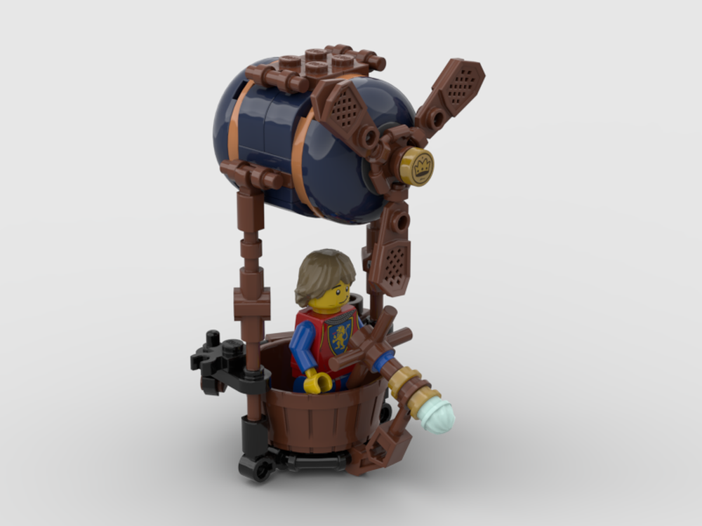 LEGO MOC Medieval flying boat by carnby2000 | Rebrickable - Build with LEGO