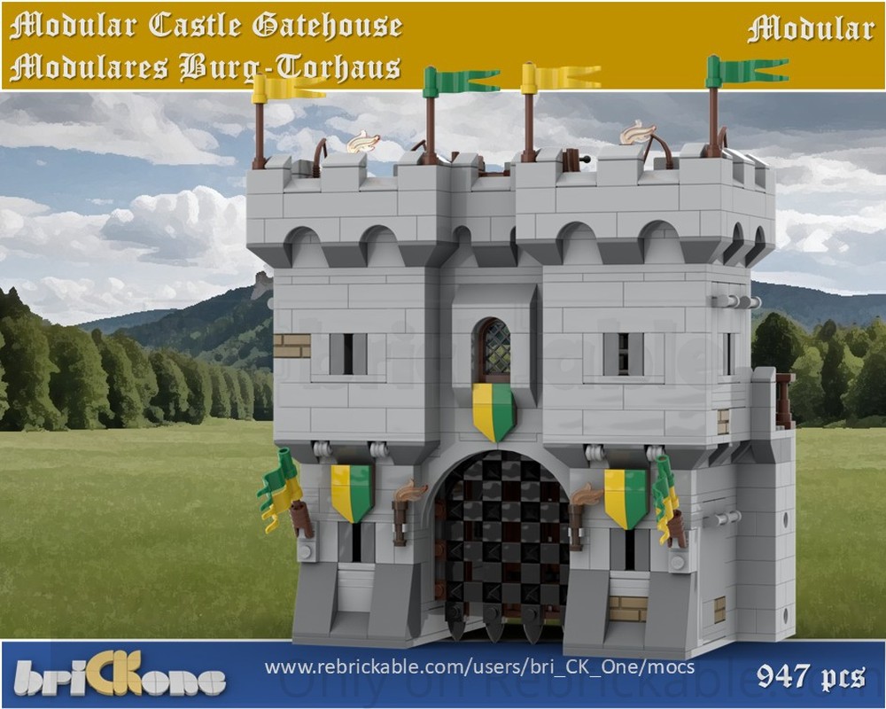 LEGO MOC Modular Castle Gatehouse by bri_CK_One | Rebrickable - Build ...