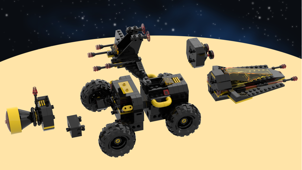 LEGO MOC Blacktron: Reimagined Battrax Prowler (6941) by watson.lego ...
