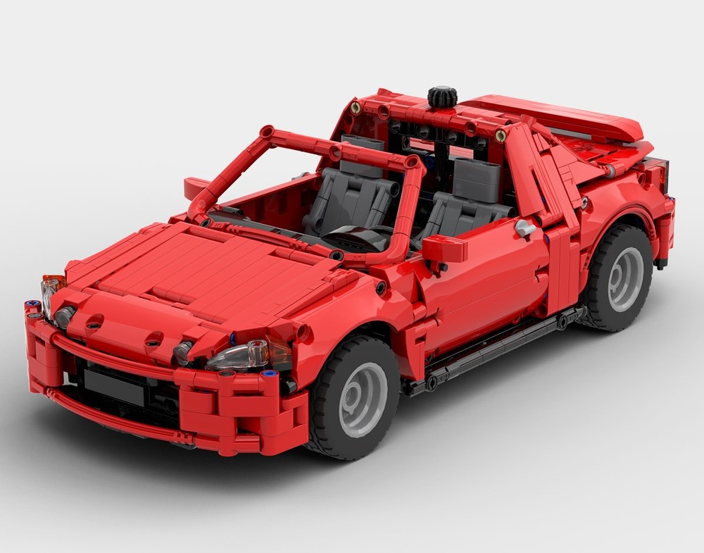 LEGO MOC Honda CR-X Del Sol (Red) by Nico71 | Rebrickable - Build with LEGO