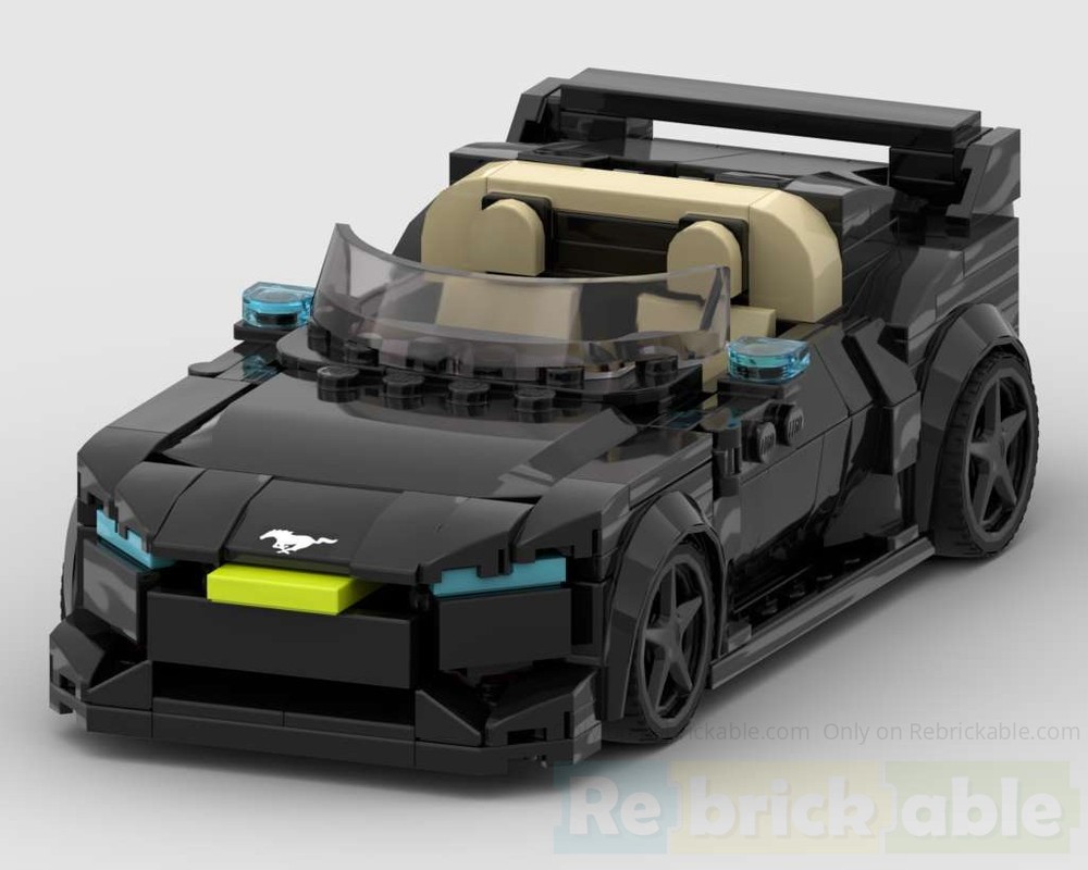 LEGO MOC FORD Mustang Black Cabrio by MarkMOC71 | Rebrickable - Build ...