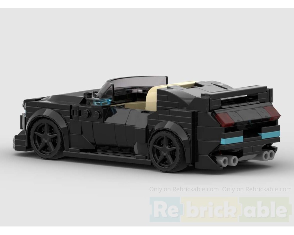 LEGO MOC FORD Mustang Black Cabrio by MarkMOC71 | Rebrickable - Build ...