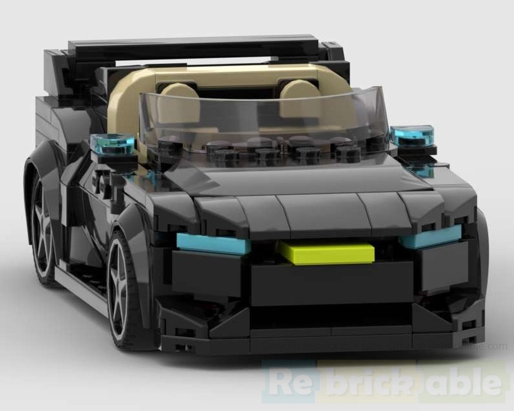 LEGO MOC FORD Mustang Black Cabrio by MarkMOC71 | Rebrickable - Build ...
