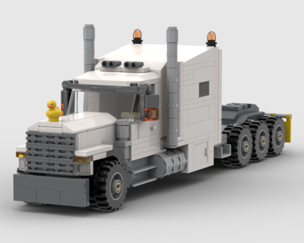 LEGO MOC Semi Truck (Triple Axle, Sleeper Cab) by Caroholic ...