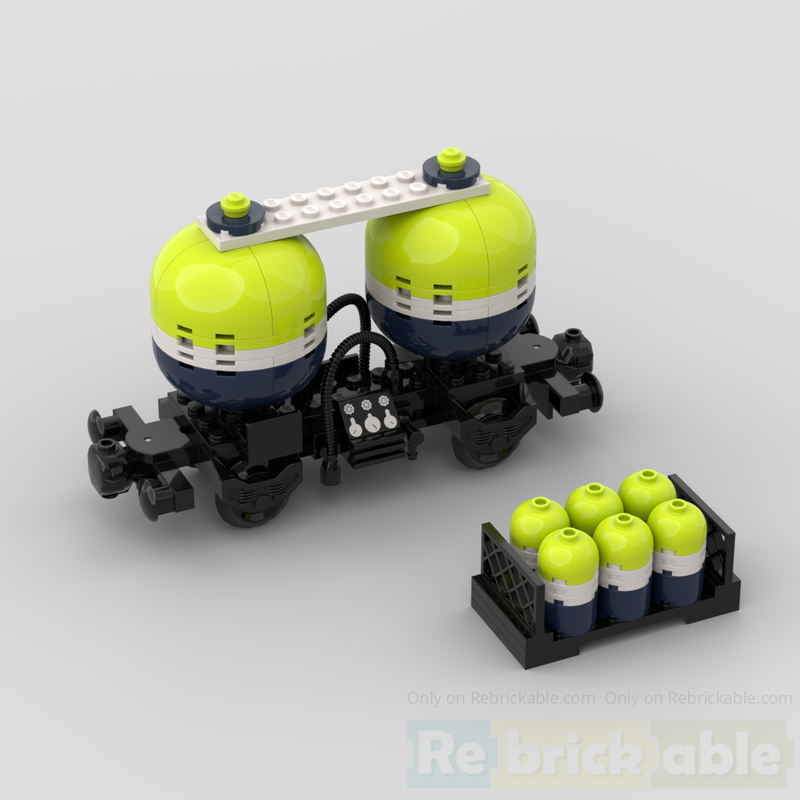 LEGO MOC-211442 MOL (Hungary) Twin Tank Rail Tanker Wagon by josszo ...
