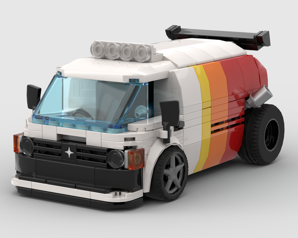 LEGO MOC 1982 Toyota HiAce Custom 'Carmine' by toms8wides | Rebrickable ...