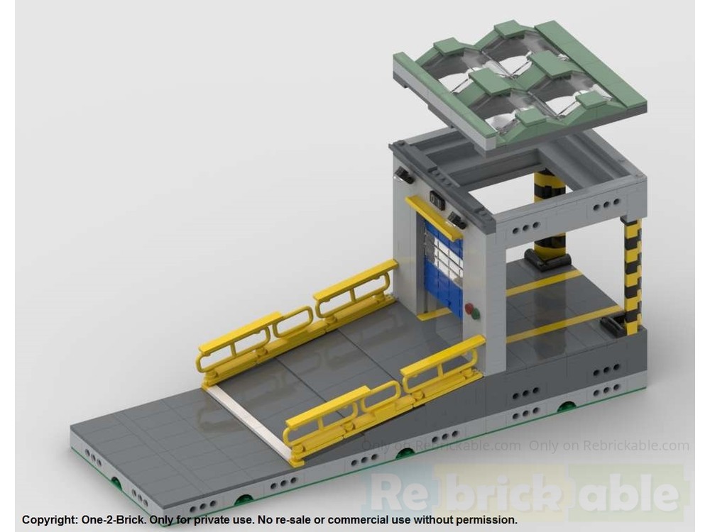 LEGO MOC Modular Logistics Center - Driveway Section by ONE-2-BRICK ...