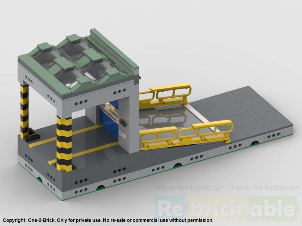 LEGO MOC Modular Logistics Center - Driveway Section by ONE-2-BRICK ...