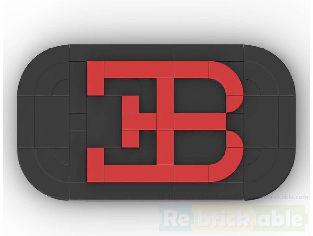 LEGO MOC Logo BUGATTI (Black & Red) by MarkMOC71 | Rebrickable - Build ...