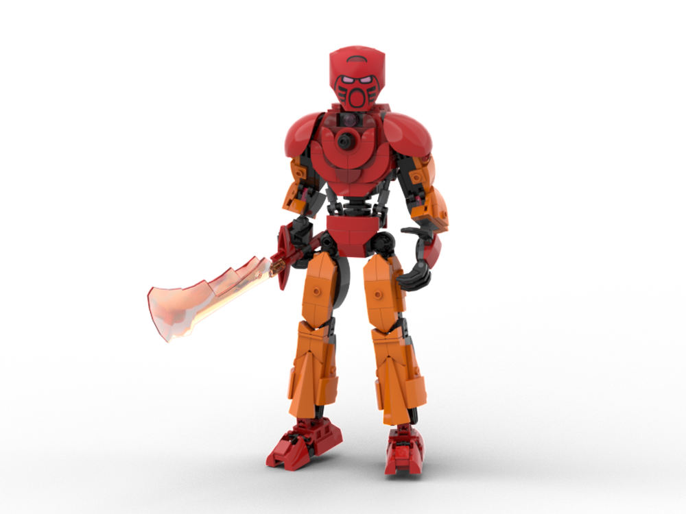 LEGO MOC-211483 Tahu Rebuilt by theorangebrick | Rebrickable - Build ...