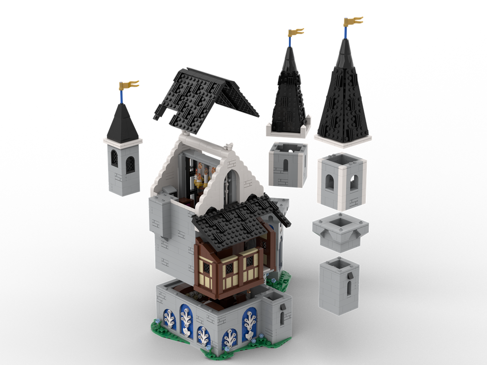 LEGO MOC-211489 white dragons castle by penguin_bobo | Rebrickable ...