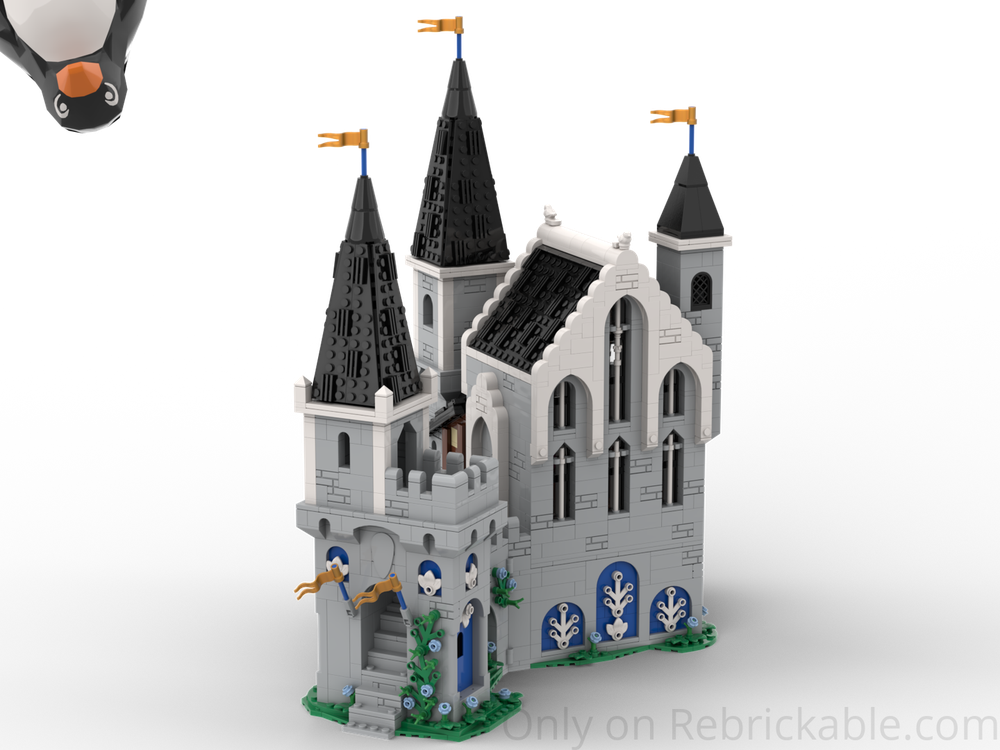 LEGO MOC-211489 white dragons castle by penguin_bobo | Rebrickable ...