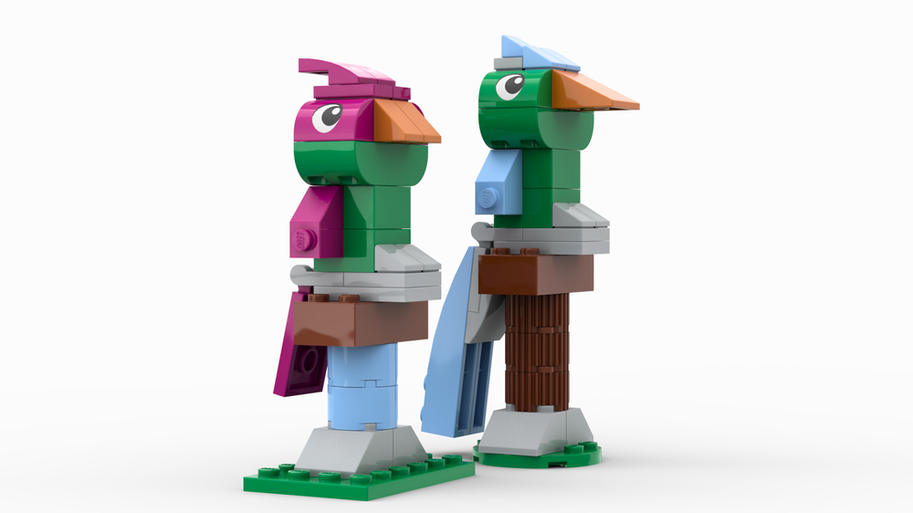 LEGO MOC 11041 Parrots by Lenarex | Rebrickable - Build with LEGO