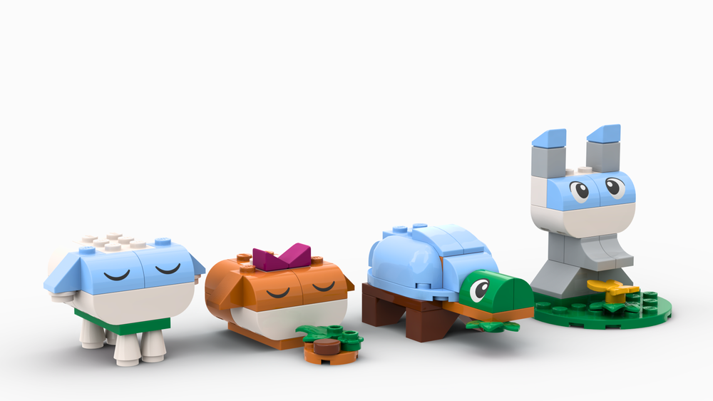 LEGO MOC 11041 Bunny Hamster Turtle Sheep by Lenarex | Rebrickable ...