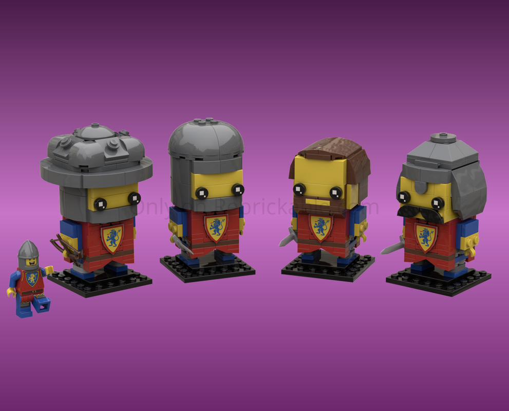 LEGO MOC Lion knights Brickheadz bundle by raguidel | Rebrickable ...