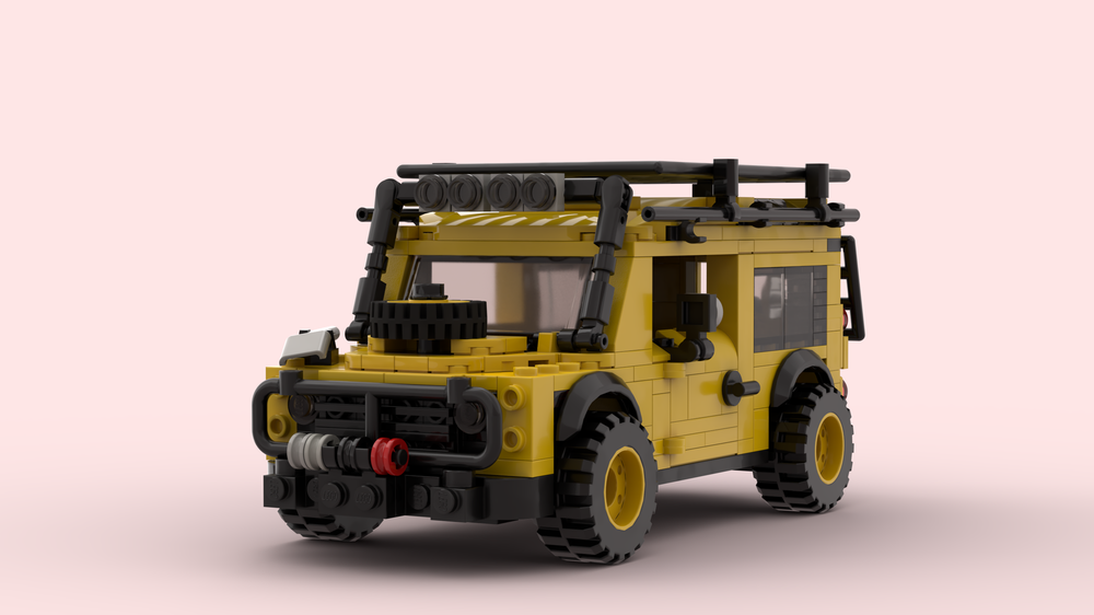 LEGO MOC-211523 路虎卫士90驼杯版 by 豆腐_806 | Rebrickable - Build with LEGO