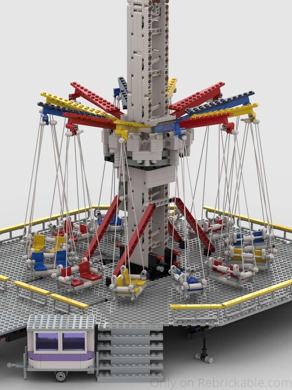LEGO MOC Fairground Starflyer ride by Gdale | Rebrickable - Build with LEGO