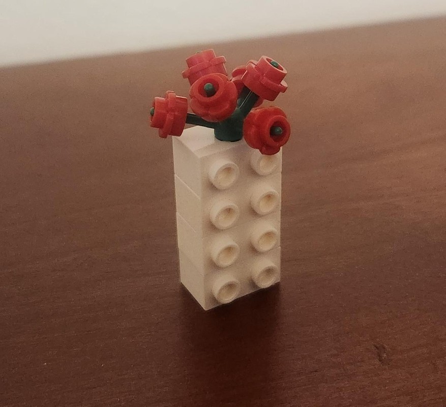 LEGO MOC Mini Brick Vase with Flowers by ogelbricks | Rebrickable ...