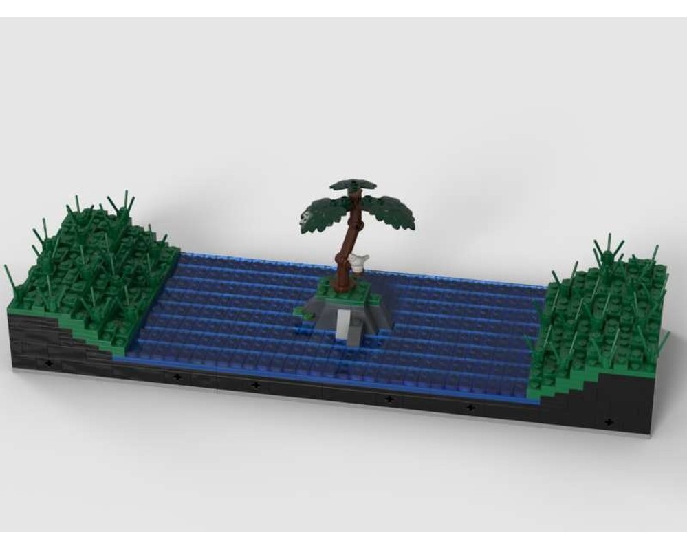 LEGO MOC Modular Terrain - River Island by mikey2110 | Rebrickable ...