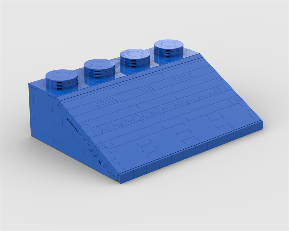 LEGO MOC Upscaled 3x4 33° slope by Briquoleur | Rebrickable - Build ...