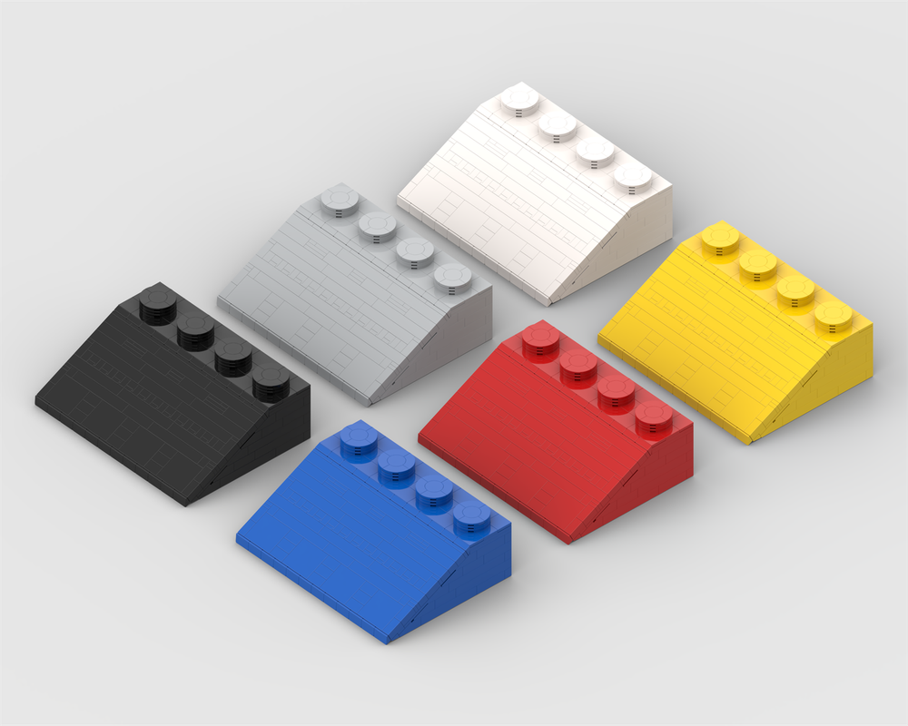 LEGO MOC Upscaled 3x4 33° slope by Briquoleur | Rebrickable - Build ...