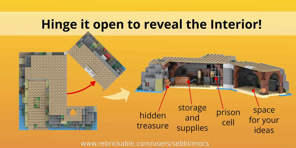Lego Moc 31120 Next Level Raised Baseplate By Sebbl Rebrickable