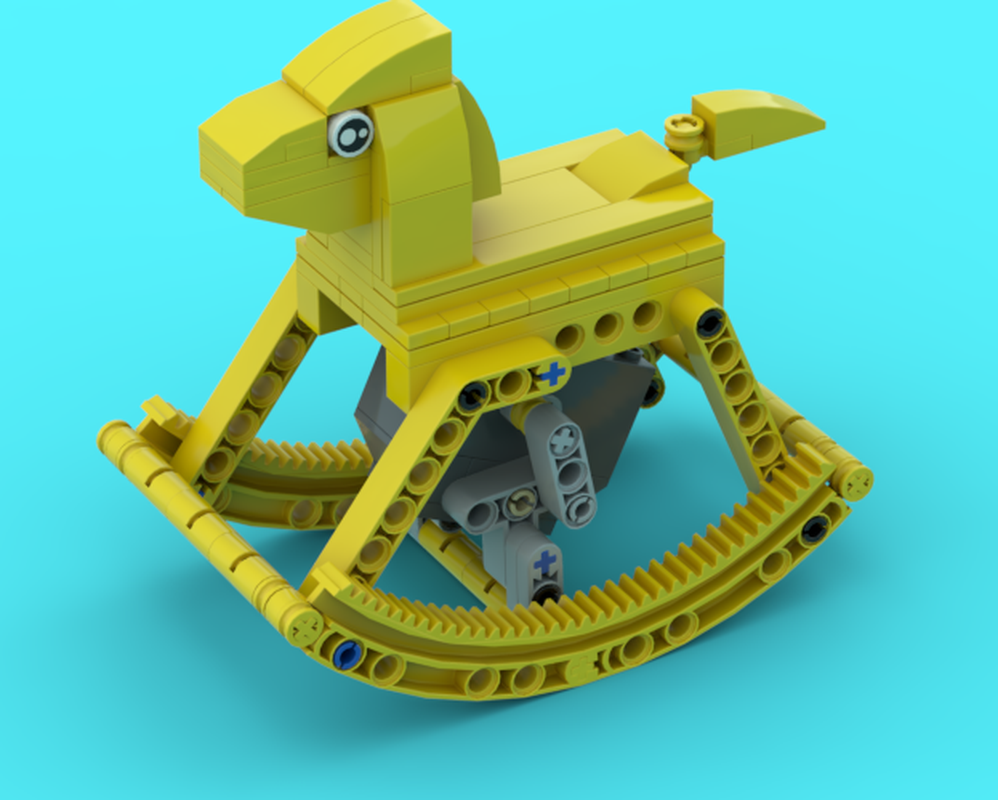 LEGO MOC Windup Rocking Horse by danzhilan | Rebrickable - Build with LEGO