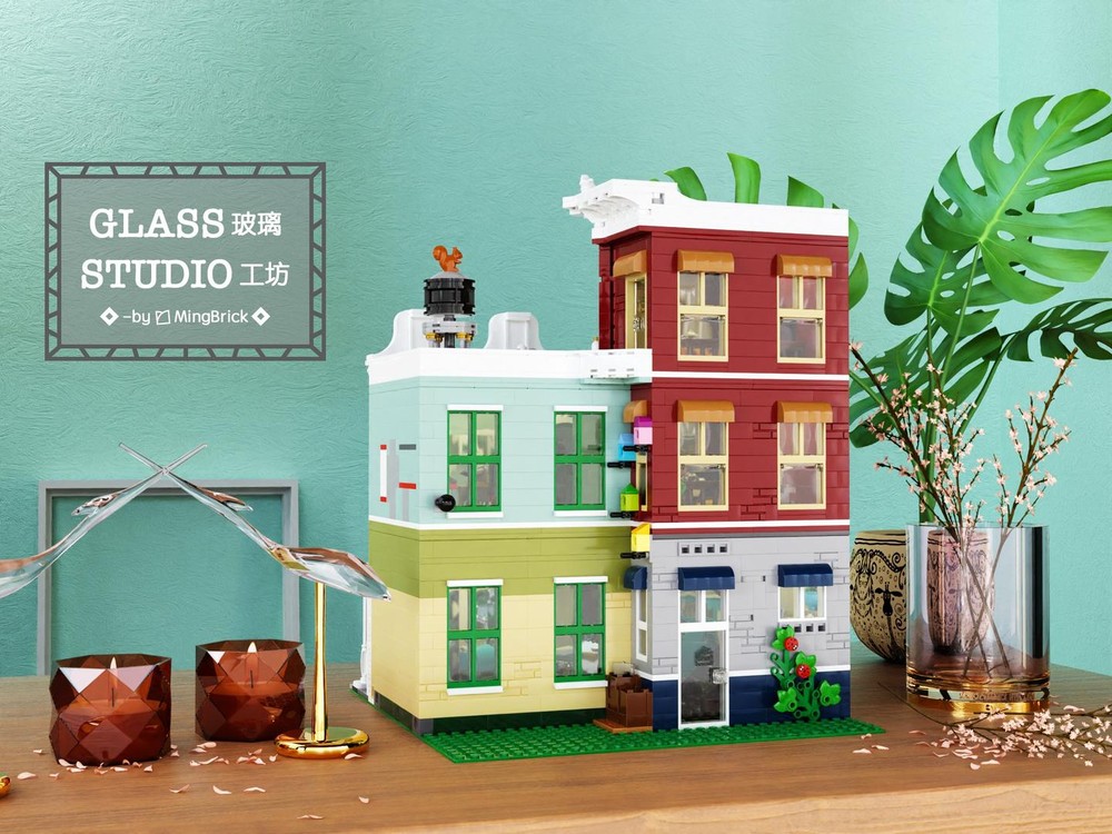 LEGO MOC Glass Studio by MingBrick | Rebrickable - Build with LEGO