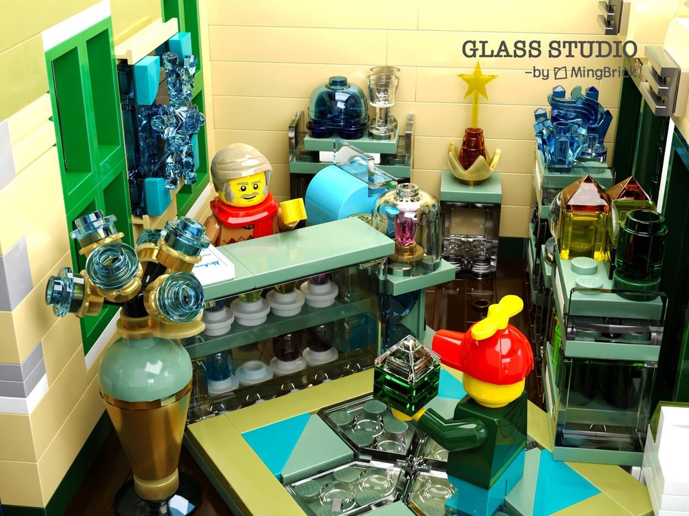 LEGO MOC Glass Studio by MingBrick | Rebrickable - Build with LEGO